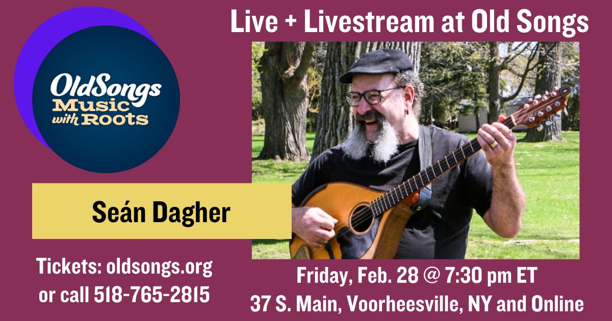 Seán Dagher — Live at Old Songs | Old Songs — Music with Roots