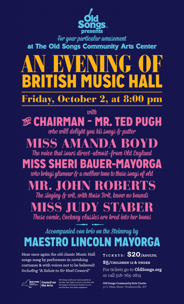 An Evening of British Music Hall | Old Songs — Music with Roots